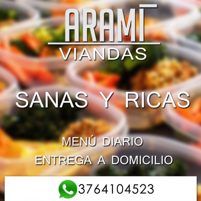 Aramí ofrece nuevos menús saludables a domicilio