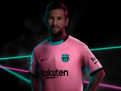 Con Lionel Messi como modelo, Barcelona presentó su llamativa nueva ...