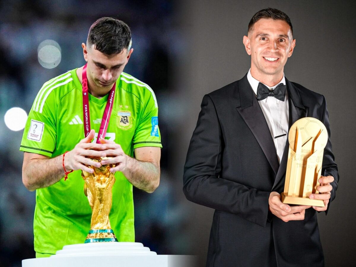 El "Dibu" Martínez ganó el premio Lev Yashin y se convirtió en el mejor arquero del año